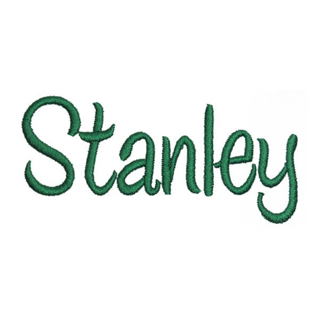 Stanley Machine Embroidery Font 3 Sizes 1 2 and 3 INSTANT DOWNLOAD - Etsy