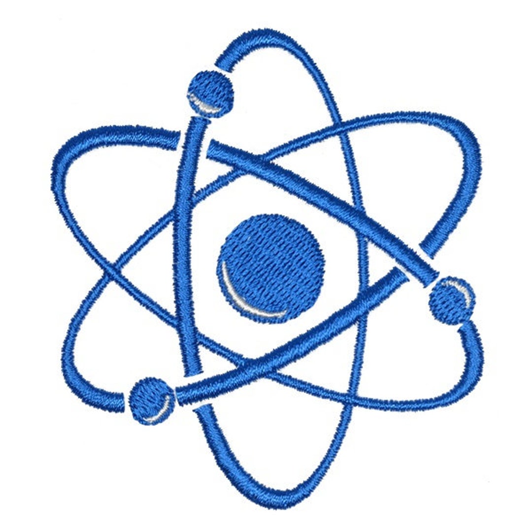 Atom Science Embroidery Design Instant Download - Etsy