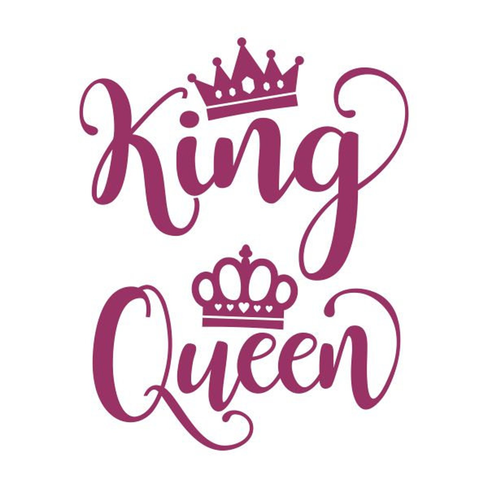 King and Queen Cuttable Design PNG DXF SVG & Eps File for - Etsy