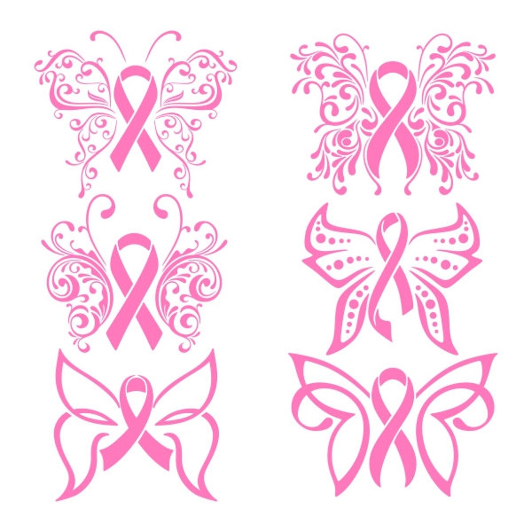 Pink Ribbon Cuttable Design PNG DXF SVG & Eps File for - Etsy Canada