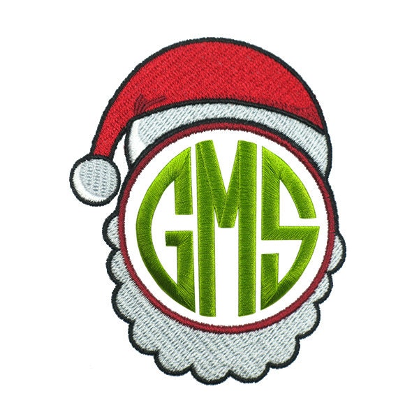 Santa Face Embroidery Design - Etsy