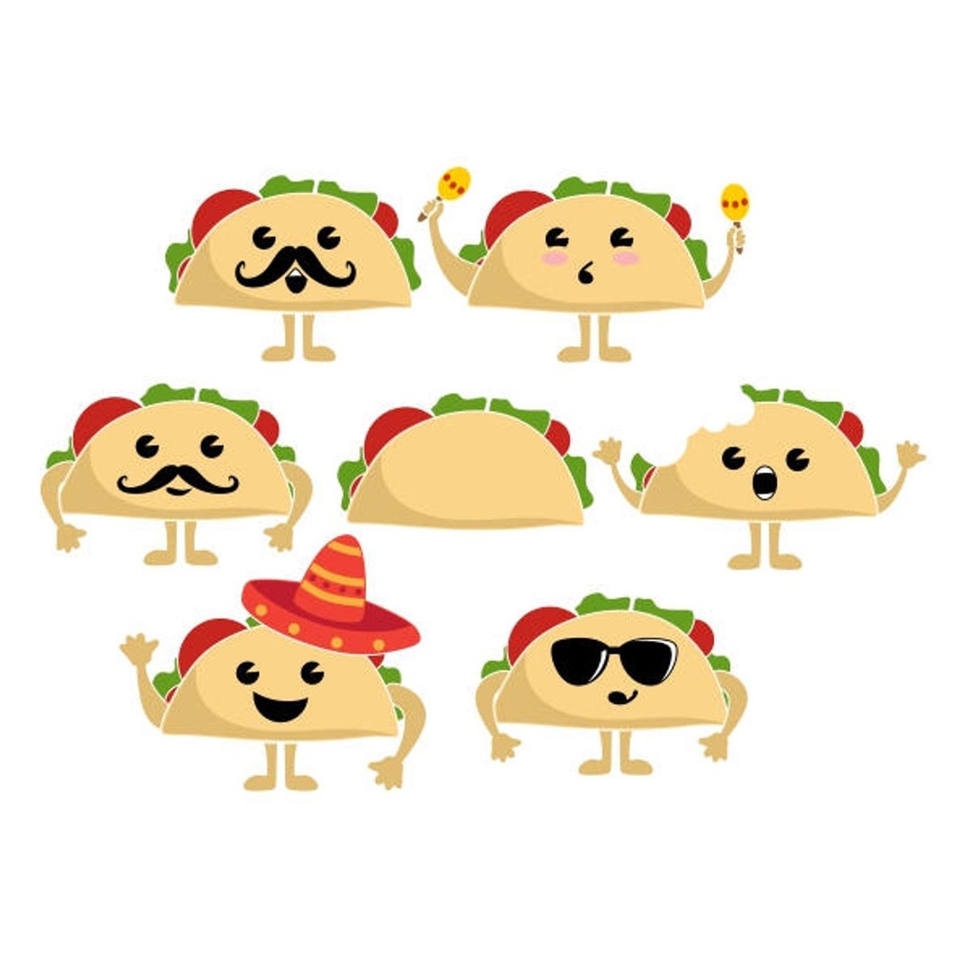 Taco Cuttable Design PNG DXF SVG & Eps File for Silhouette Cameo and ...