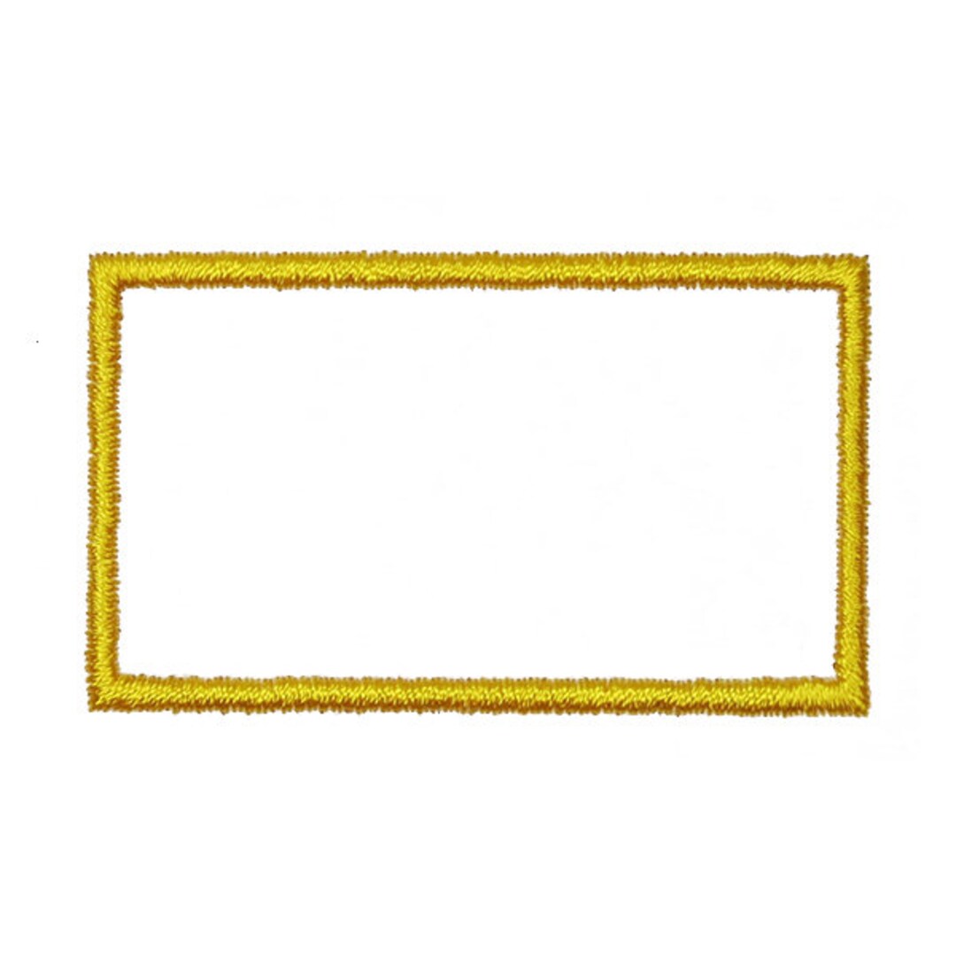 Rectangle Embroidery Design Instant Download - Etsy