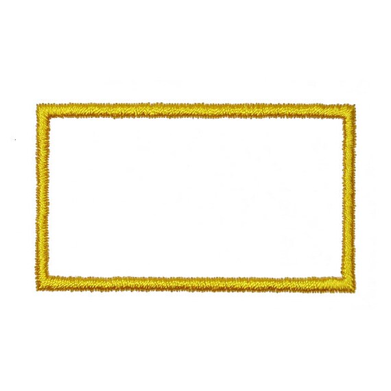 Rectangle Embroidery Design Instant Download - Etsy