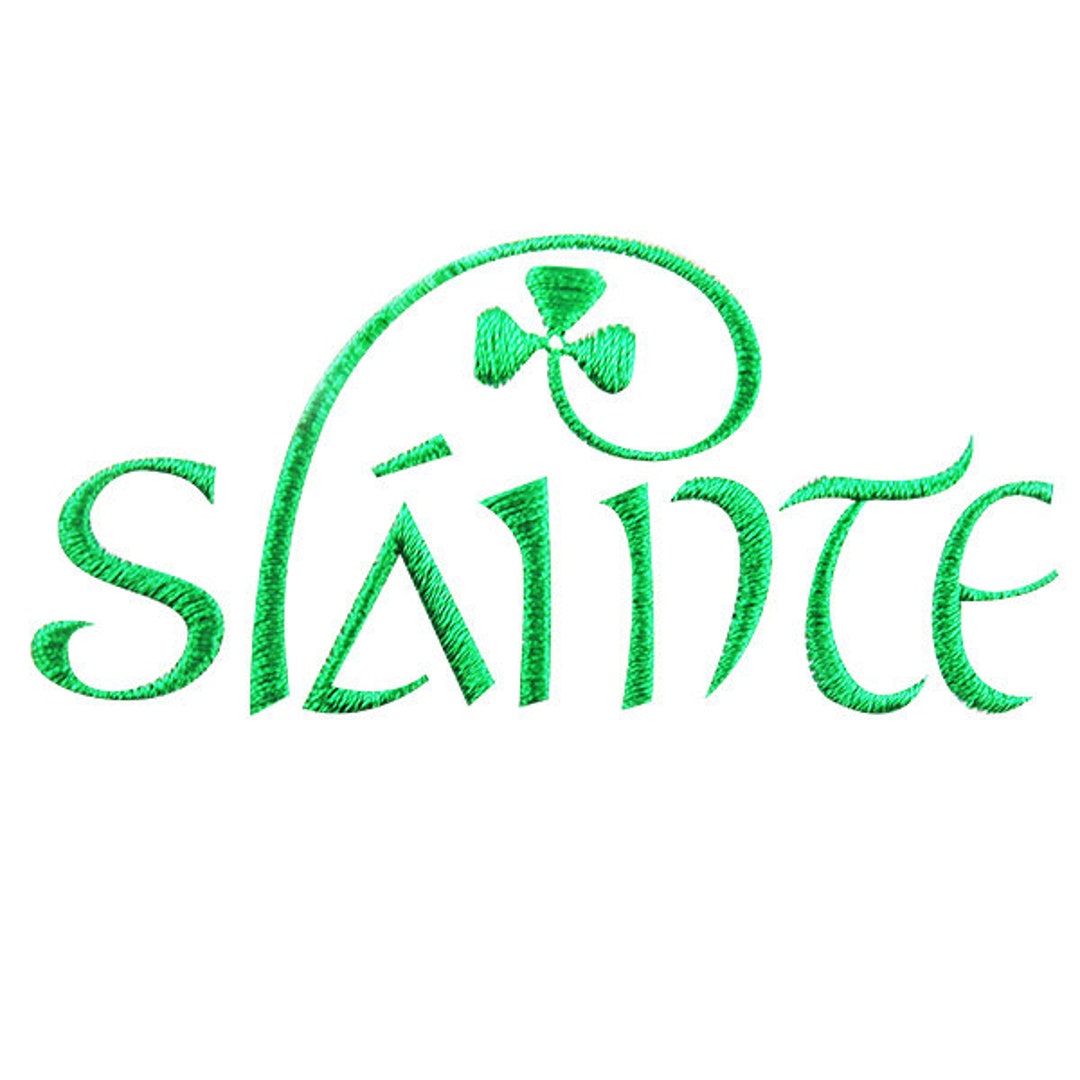 Irish Slainte Embroidery Design - Instant Download - Etsy
