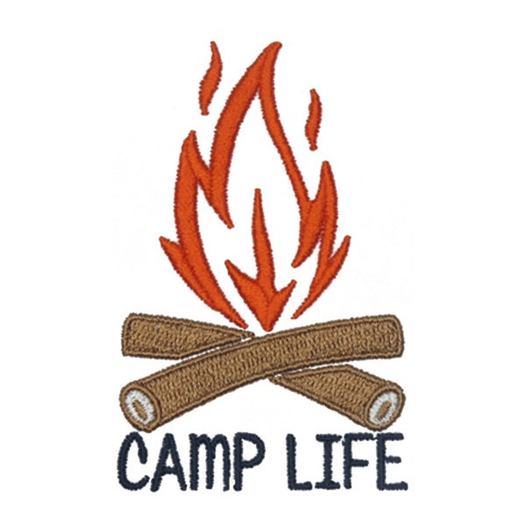 Camp Life Embroidery Design Instant Download - Etsy
