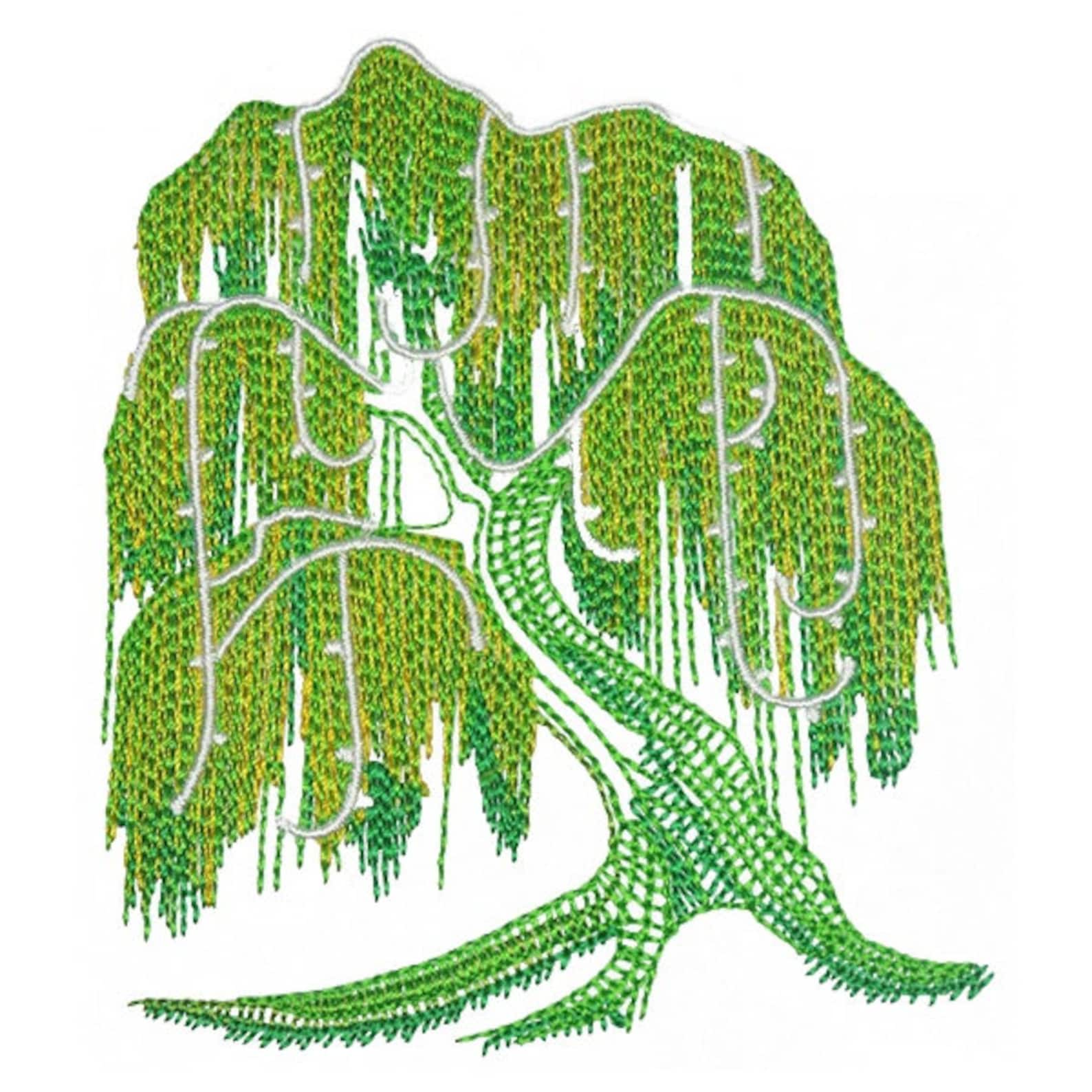Willow Tree Embroidery Design Instant Download - Etsy