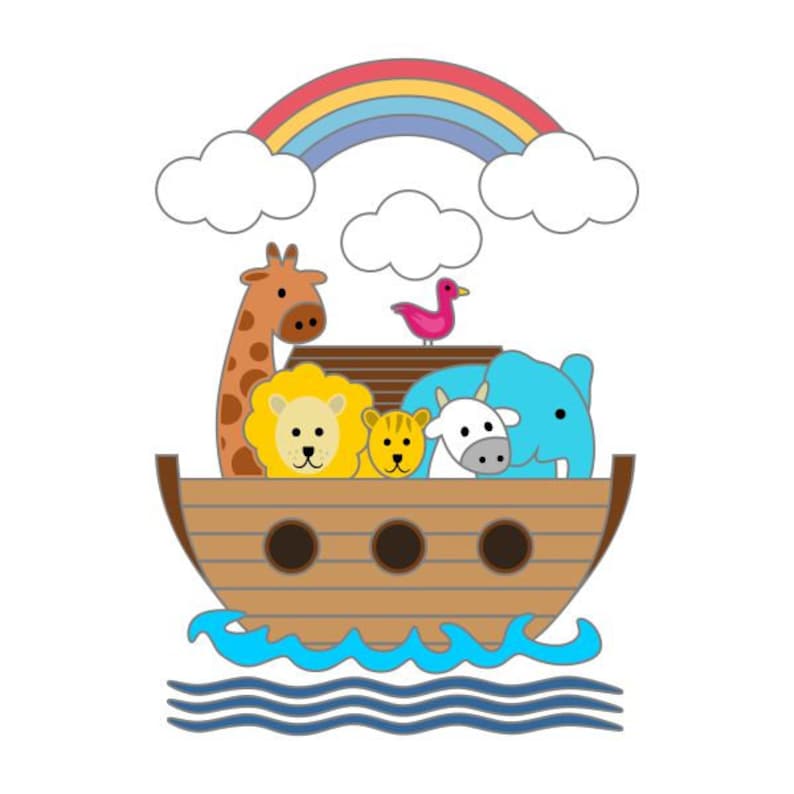 Noah Ark Cuttable Design PNG DXF SVG & Eps File for Silhouette | Etsy