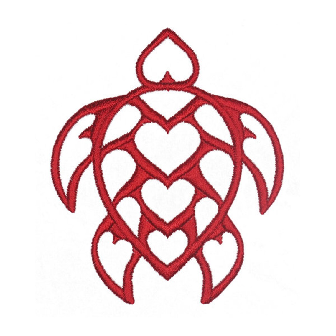 Heart Sea Turtle Embroidery Design INSTANT DOWNLOAD - Etsy
