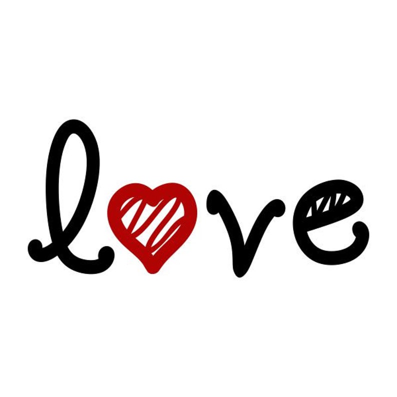 Love Cuttable Design PNG DXF SVG & Eps File for Silhouette | Etsy