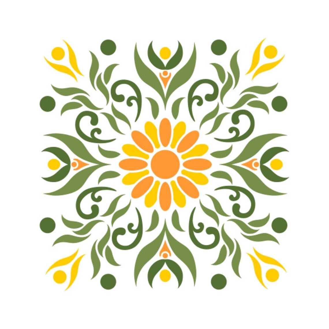 Square Decor Cuttable Design PNG DXF SVG & Eps File for - Etsy