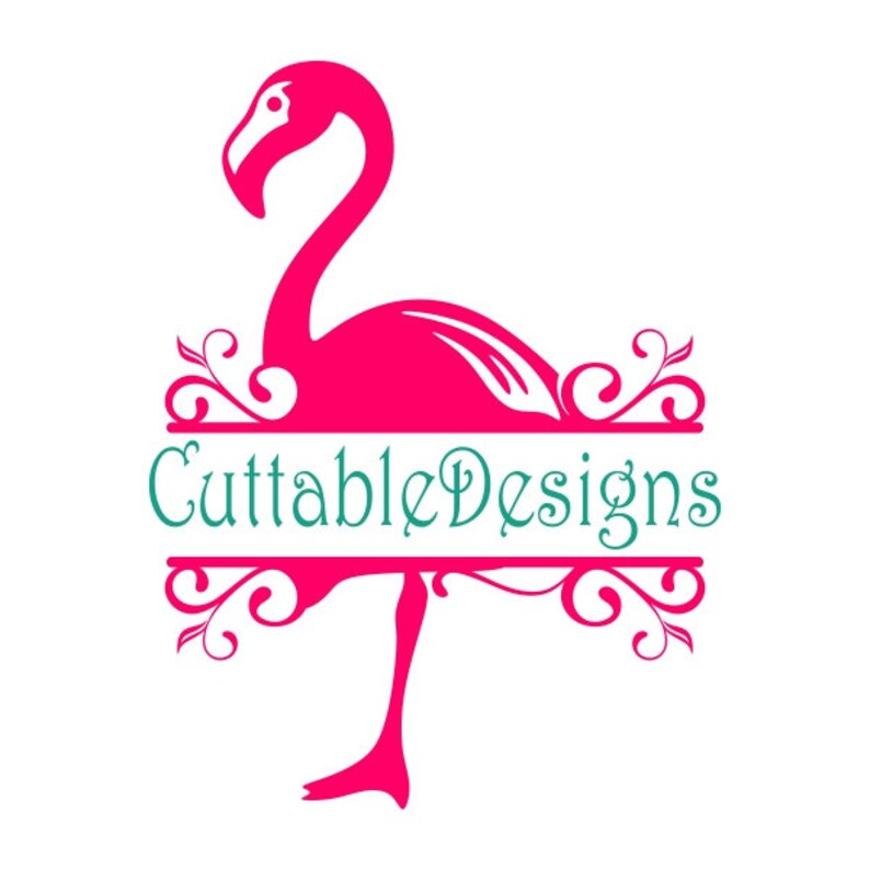 Flamingo Frame Cuttable Design PNG DXF SVG & Eps File for | Etsy
