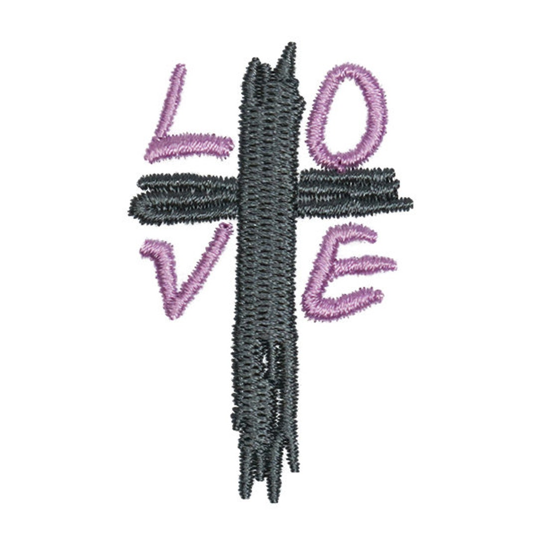 Love Cross Embroidery Design Instant Download - Etsy