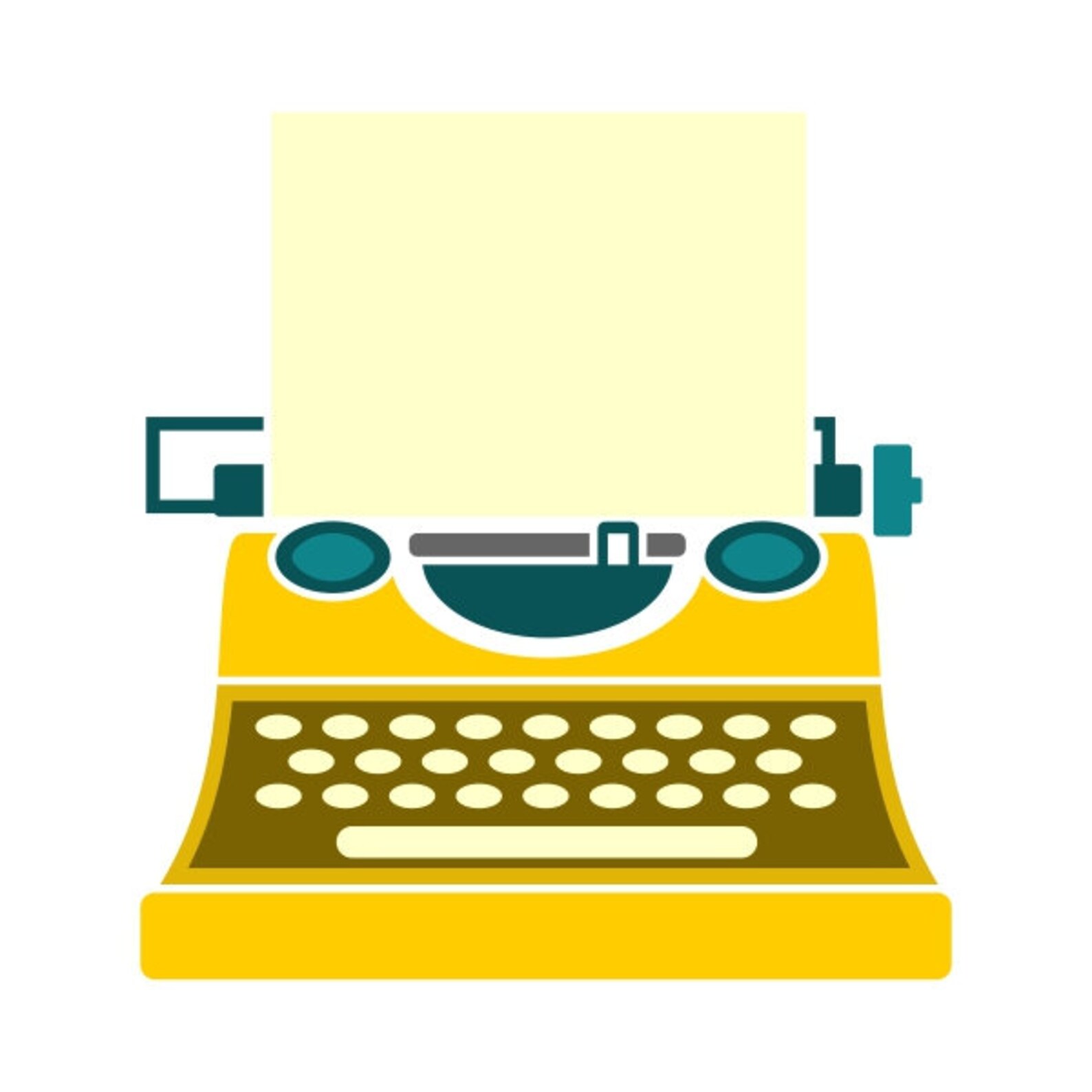 Typewriter Packcuttable Design PNG DXF SVG & Eps File for - Etsy