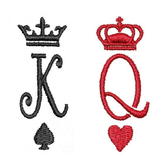 King and Queen Crowns Embroidery Design Instant Download - Etsy