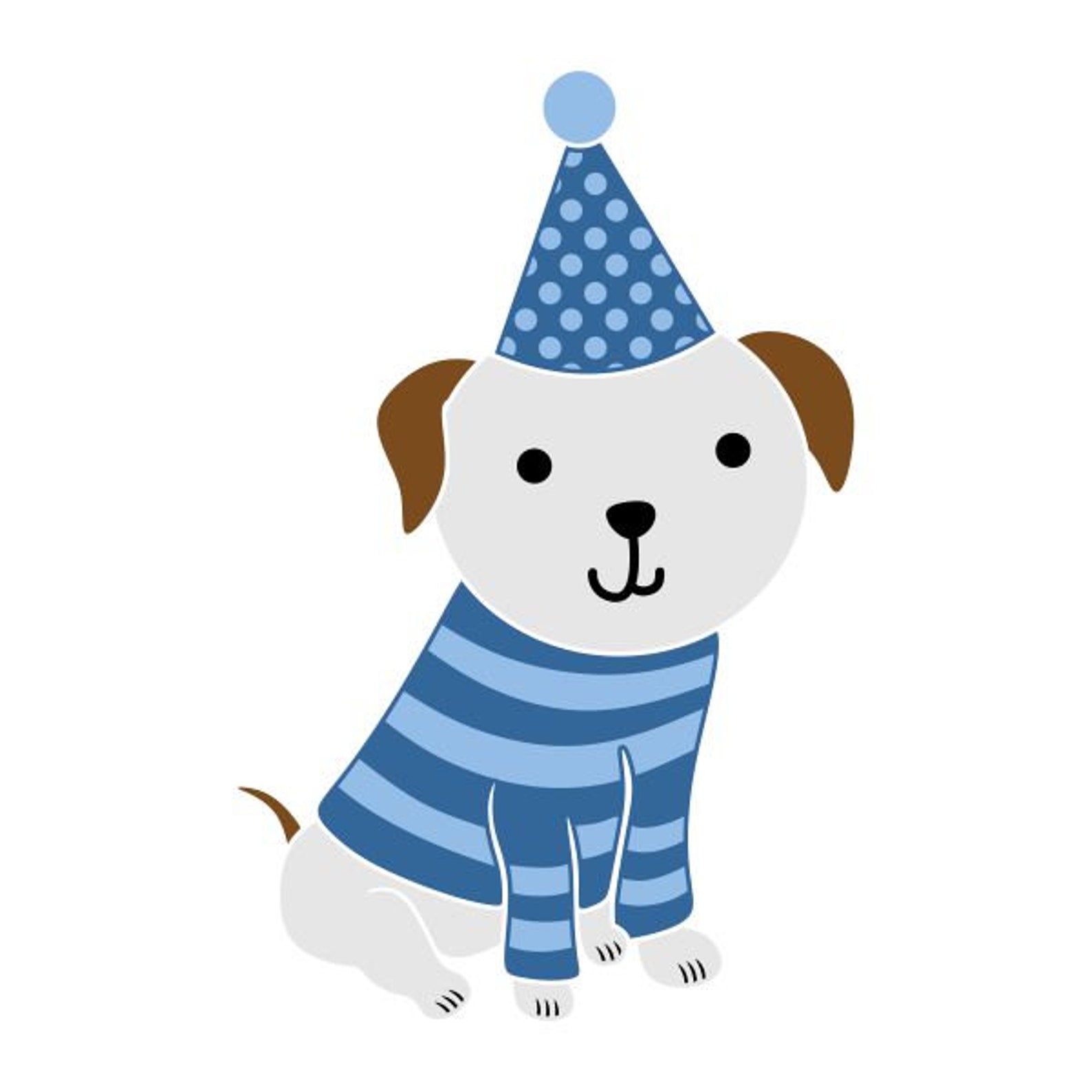 Party Dog Cuttable Design PNG DXF SVG & Eps File for | Etsy