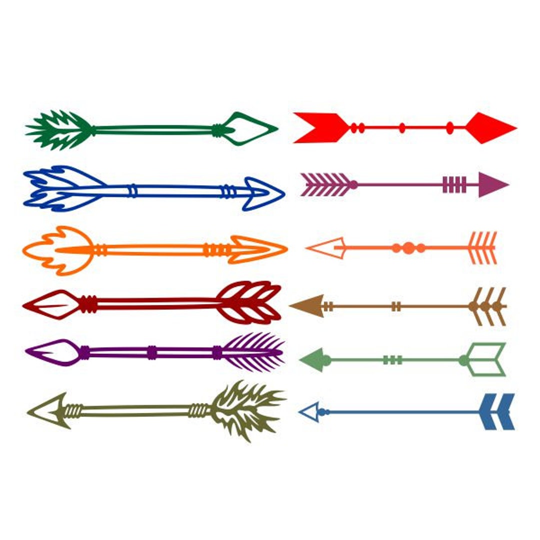 Arrow Pack Cuttable Design PNG DXF SVG & Eps File for Silhouette Cameo ...