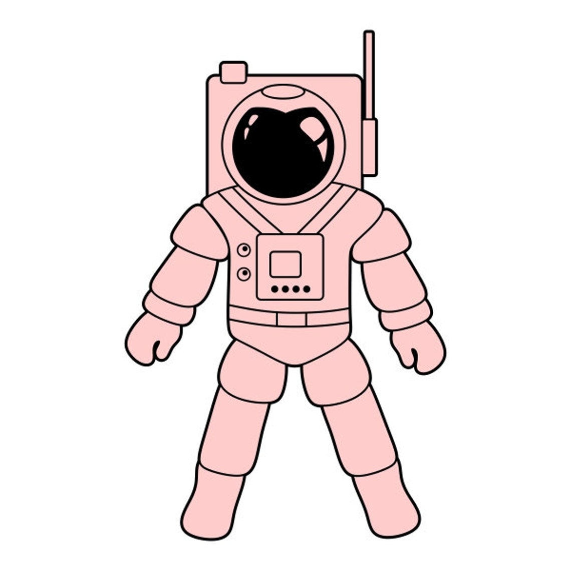 Astronaut Cuttable Design PNG DXF SVG & Eps File for - Etsy