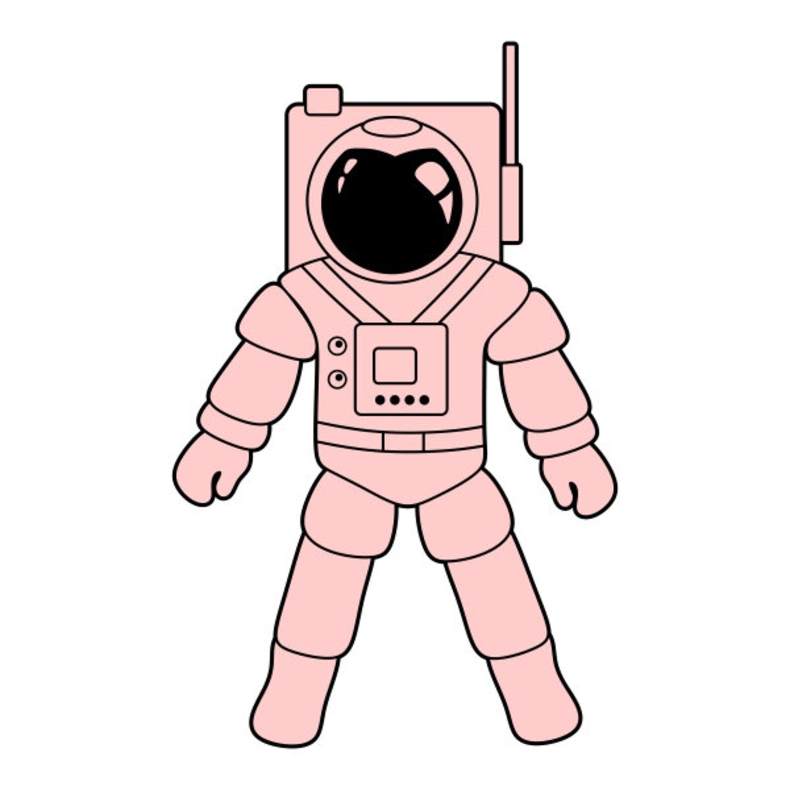 Astronaut Cuttable Design PNG DXF SVG & Eps File for - Etsy