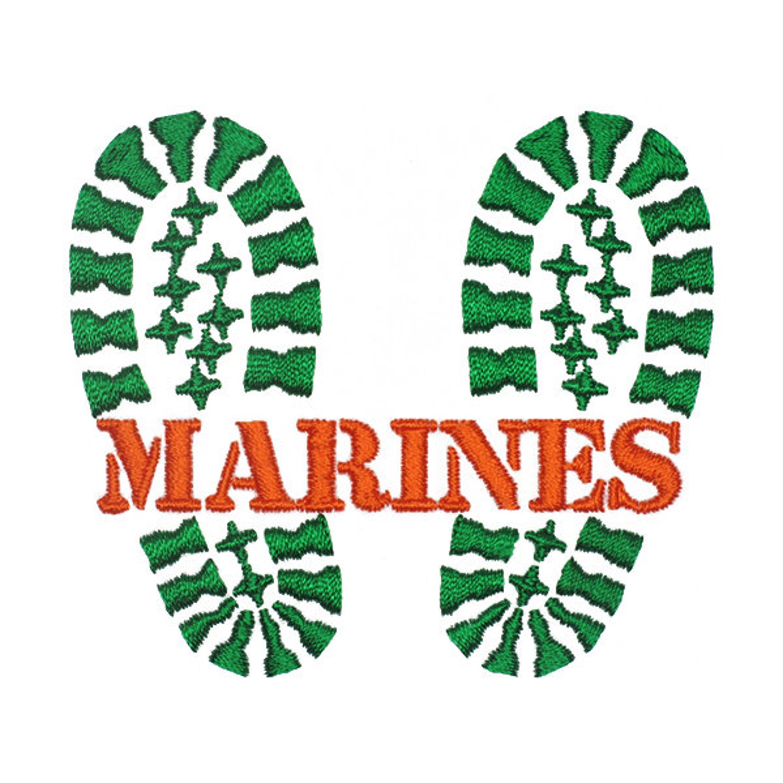 Army Footprint Embroidery Design Instant Download - Etsy