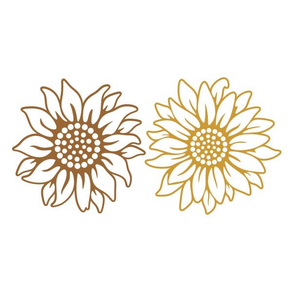 Sunflower Cuttable Design PNG DXF SVG & Eps File for - Etsy Canada