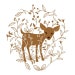 Spring Flowers Deer Cuttable Design PNG DXF SVG & Eps File for ...