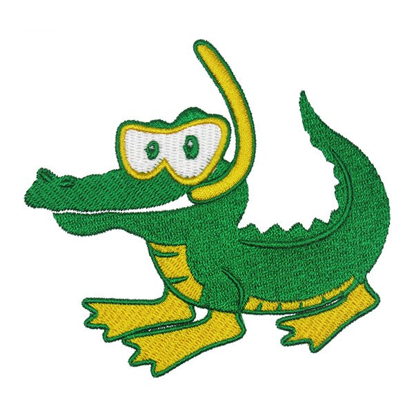 Gator Snorkel Embroidery Design Instant Download | Etsy