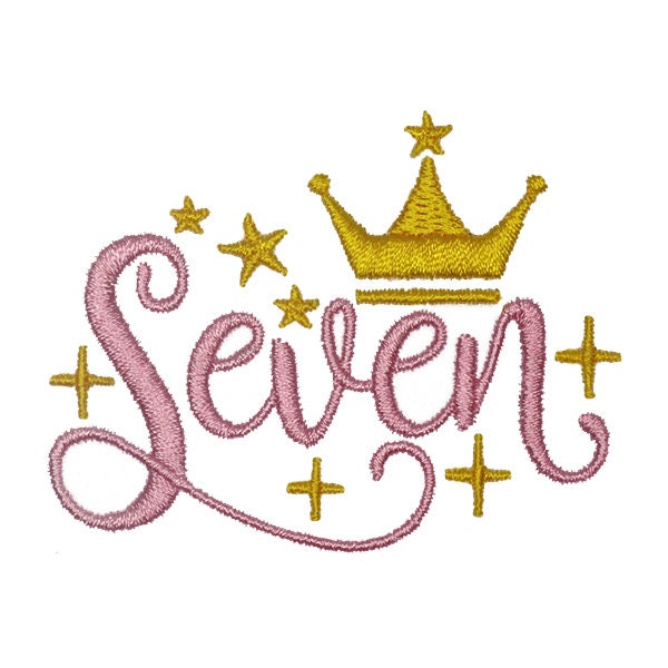 Crown Number Embroidery Design INSTANT DOWNLOAD | Etsy