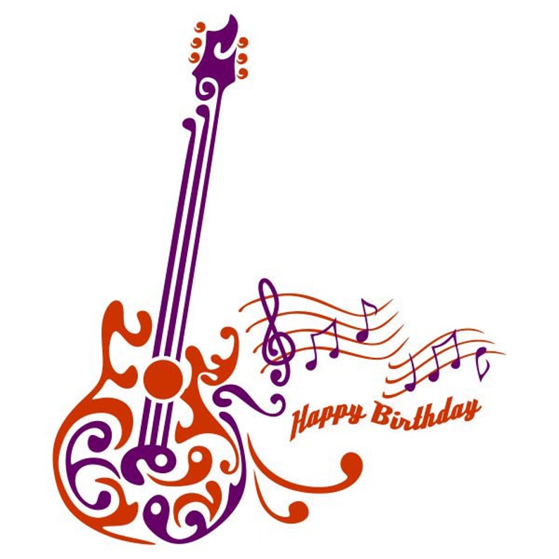 Music Guitar Cuttable Design PNG DXF SVG & Eps File for - Etsy