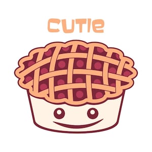 Cutie Pie Cuttable Design PNG DXF SVG & Eps File for Silhouette Cameo ...