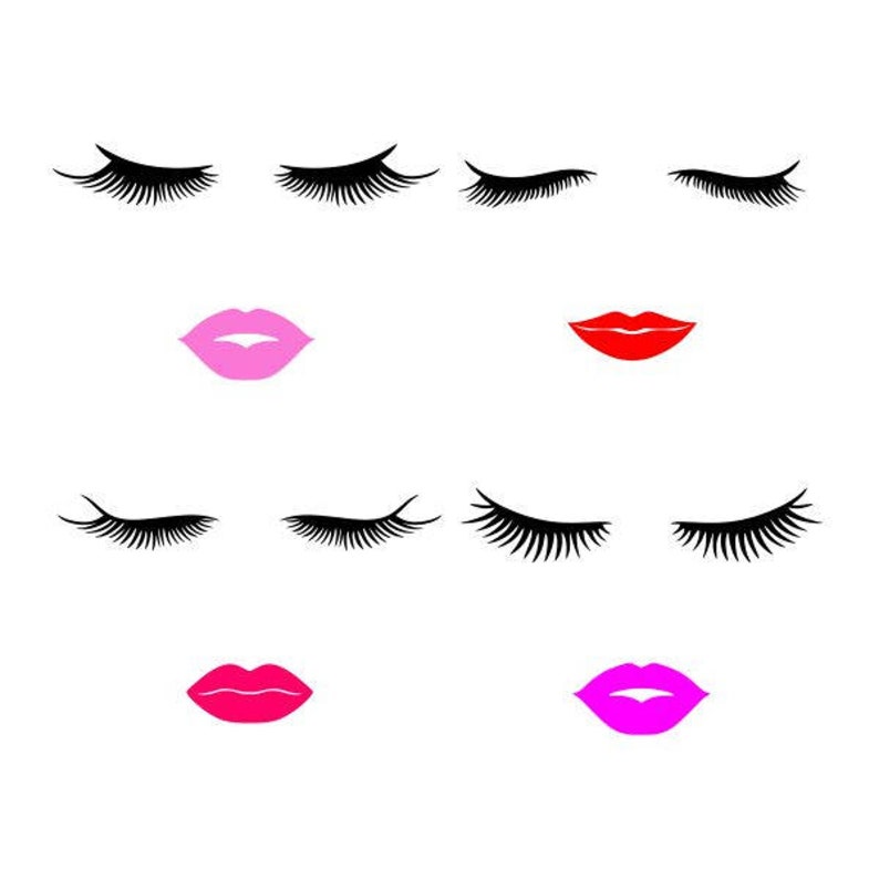 Fashion Girl Eyes Face Cuttable Design PNG DXF SVG & Eps File - Etsy