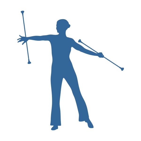 Baton Twirling Twirler Cuttable Design PNG DXF SVG & Eps File - Etsy