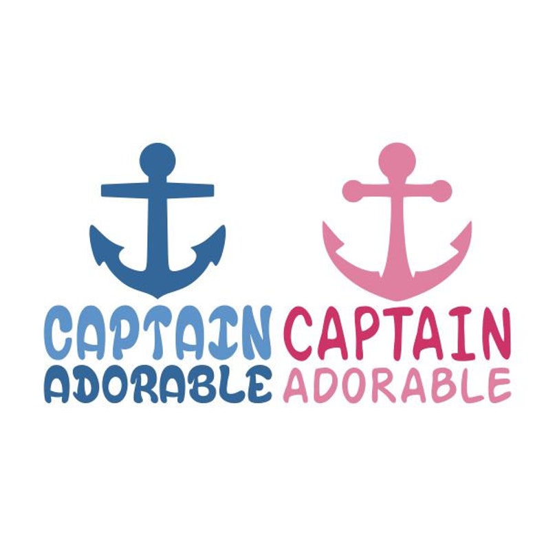 Captain Adorable Cuttable Design PNG DXF SVG & Eps File for - Etsy