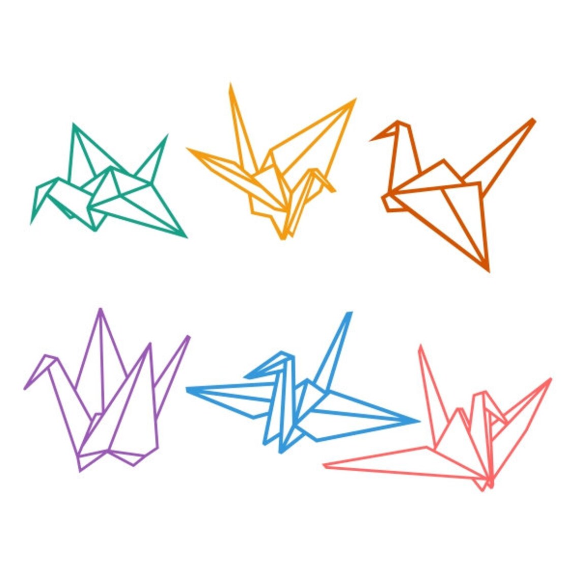 Origami Bird Cuttable Design PNG DXF SVG & Eps File for - Etsy