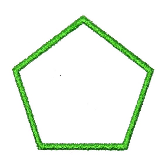 Pentagon Embroidery Design Instant Download | Etsy