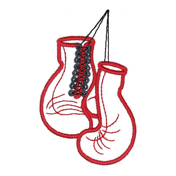 Boxing Gloves Embroidery Design Instant Download | Etsy