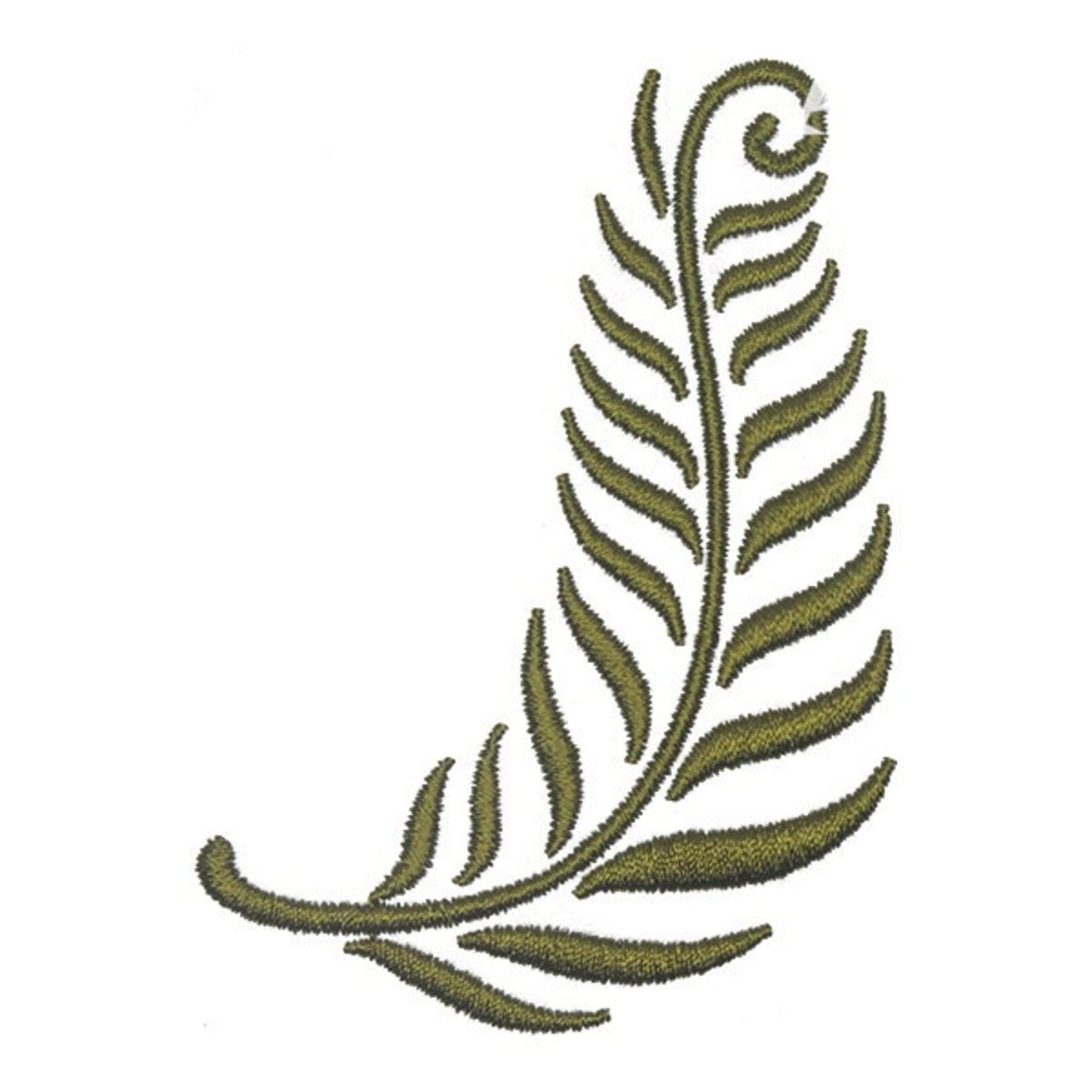 Fern Leaf Embroidery Design Instant Download - Etsy
