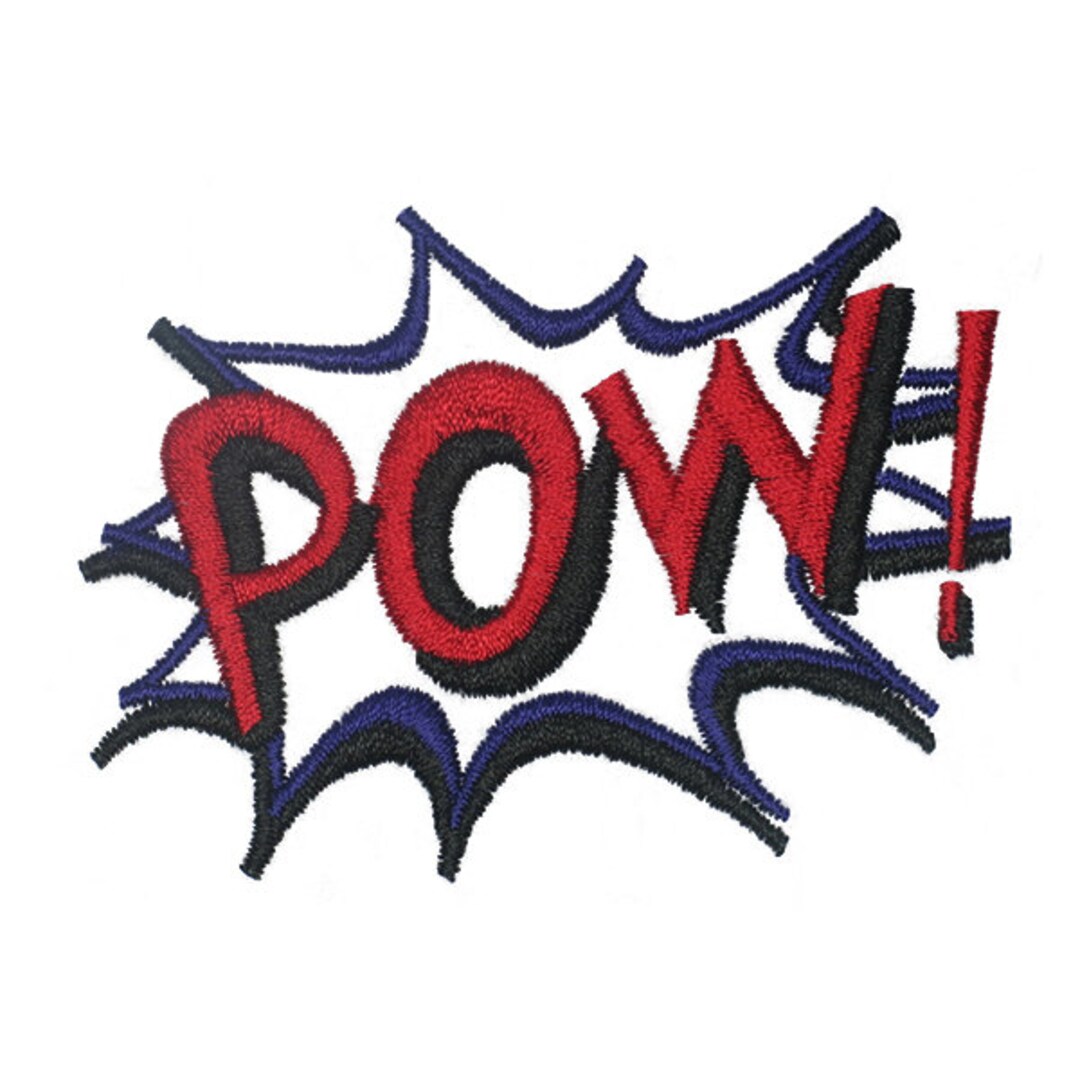Pow Embroidery Design Instant Download - Etsy