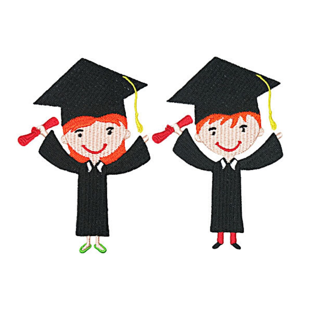 Graduation Boy Embroidery Design Instant Download - Etsy