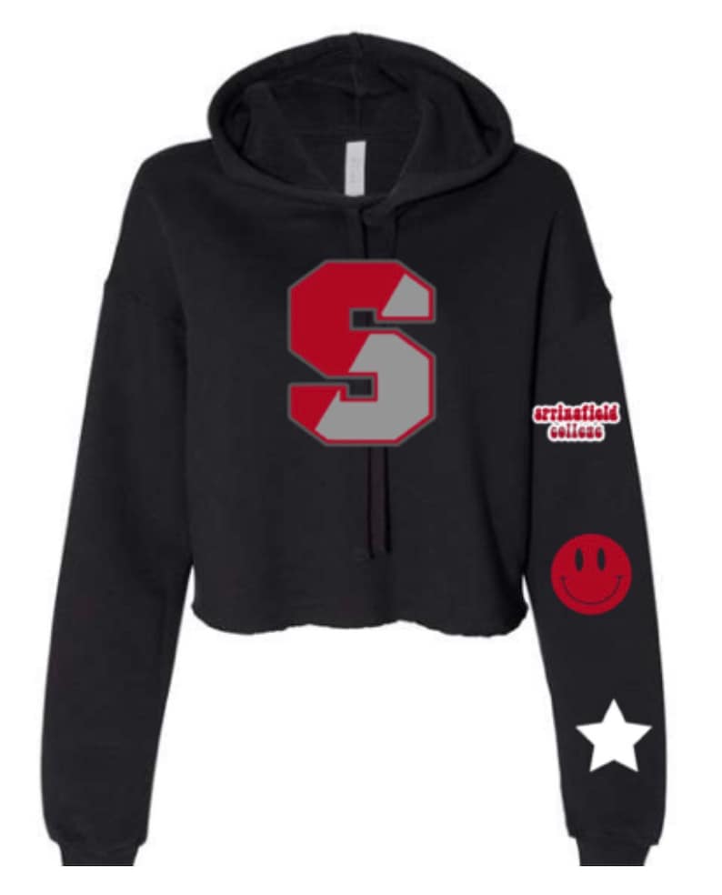 FREE SHIPPING Springfield College Cropped Hoodie - Etsy