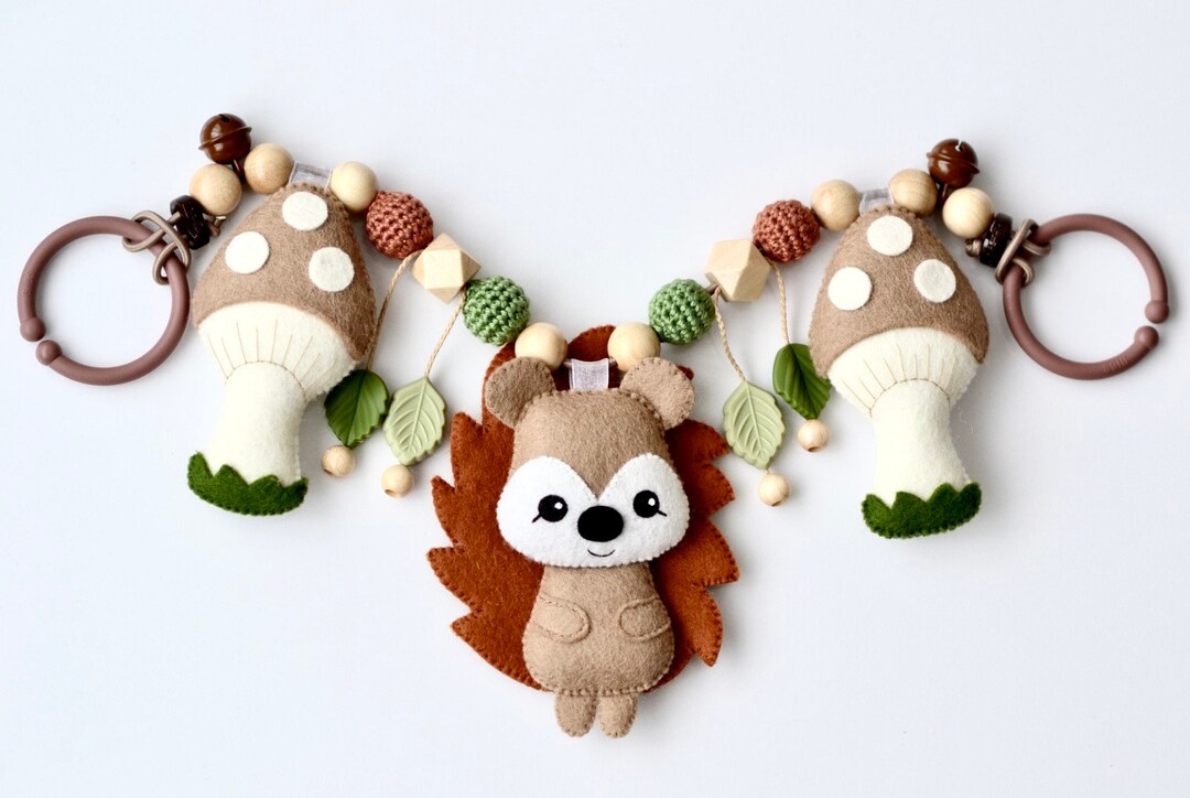 Pram Chain Hedgehog - Etsy