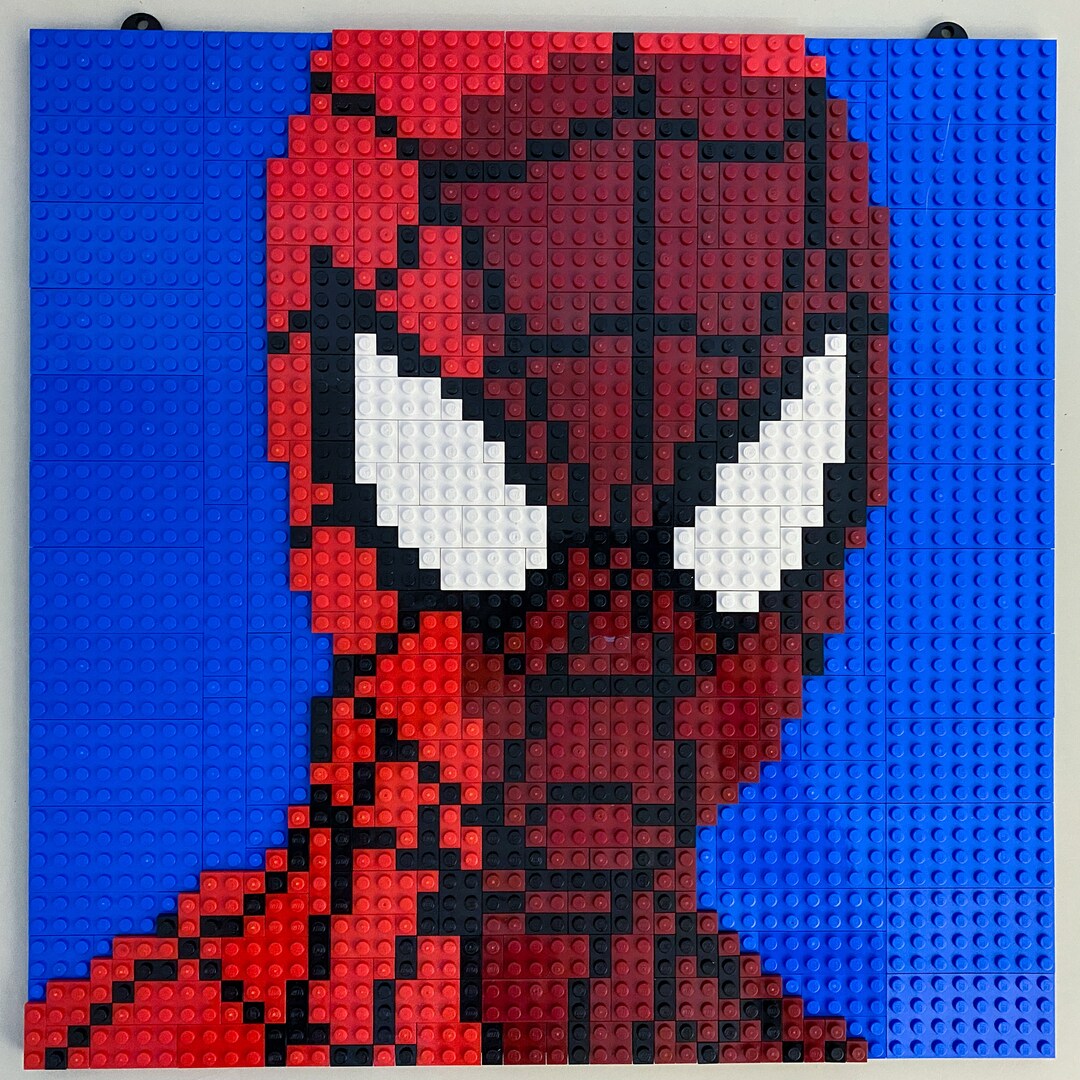 Spider-man Brick Mosaic Wall Art Kit, Avengers, Marvel, Brick Art - Etsy