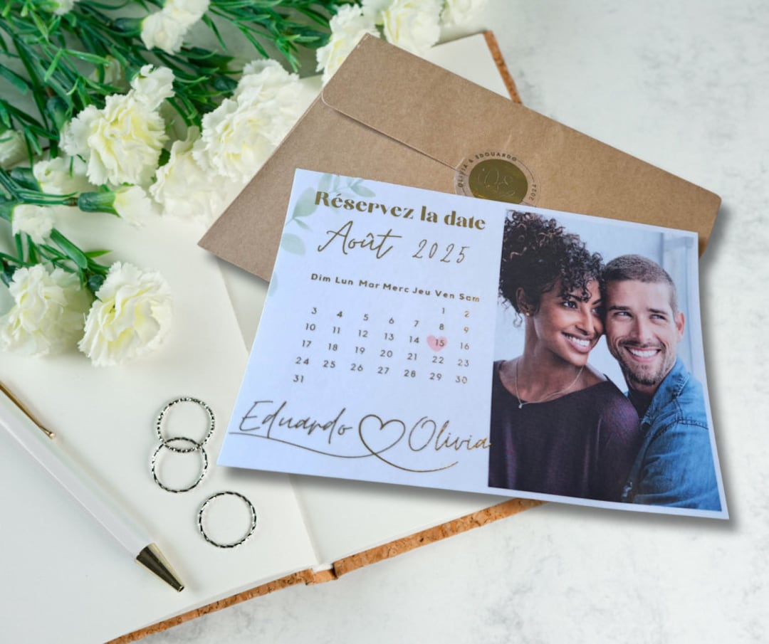Calendar Save the Date A7 Format / Calender Save the Date A7 - Etsy