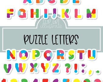 Autism Font Letters - Etsy