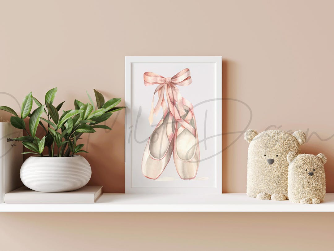 Ballet Shoes Print | Dance Teacher Gift | Dance Art | Dance Studio Art ...