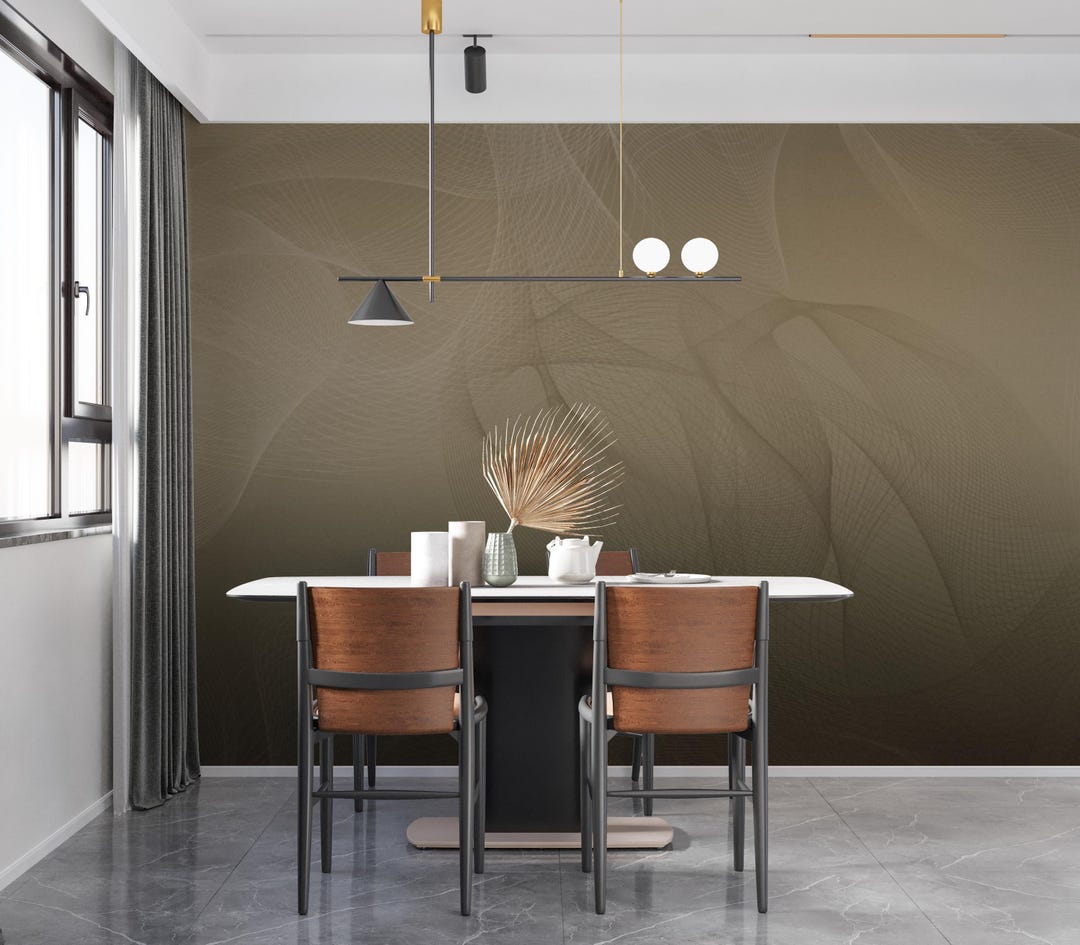 Brown Wallpaper I Modern Large Wallpaper I Ombre Modern Mural I ...