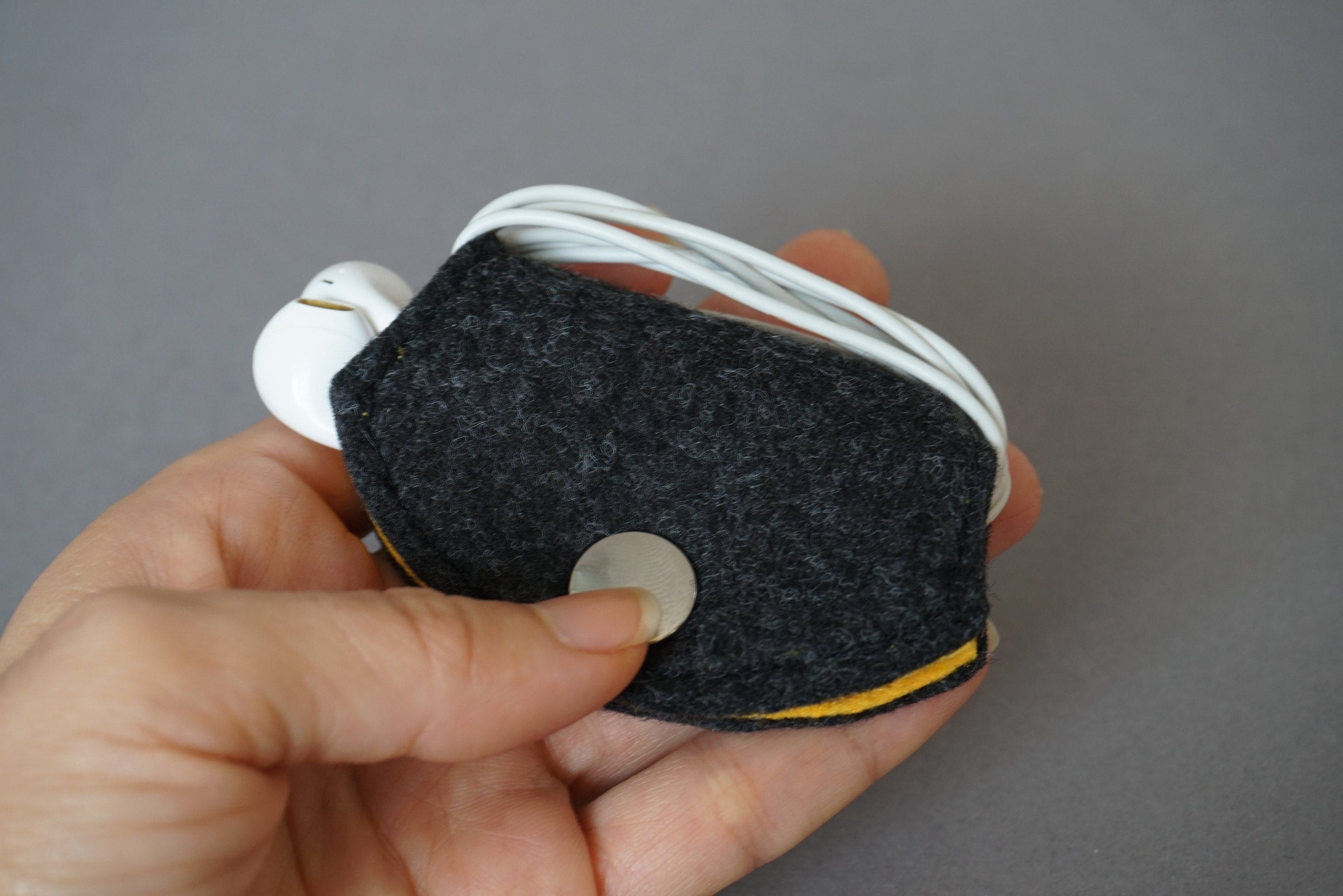 Felt Cable Tie Wrap, Dark Grey Cable Holder, Anthracite Cable Holder ...