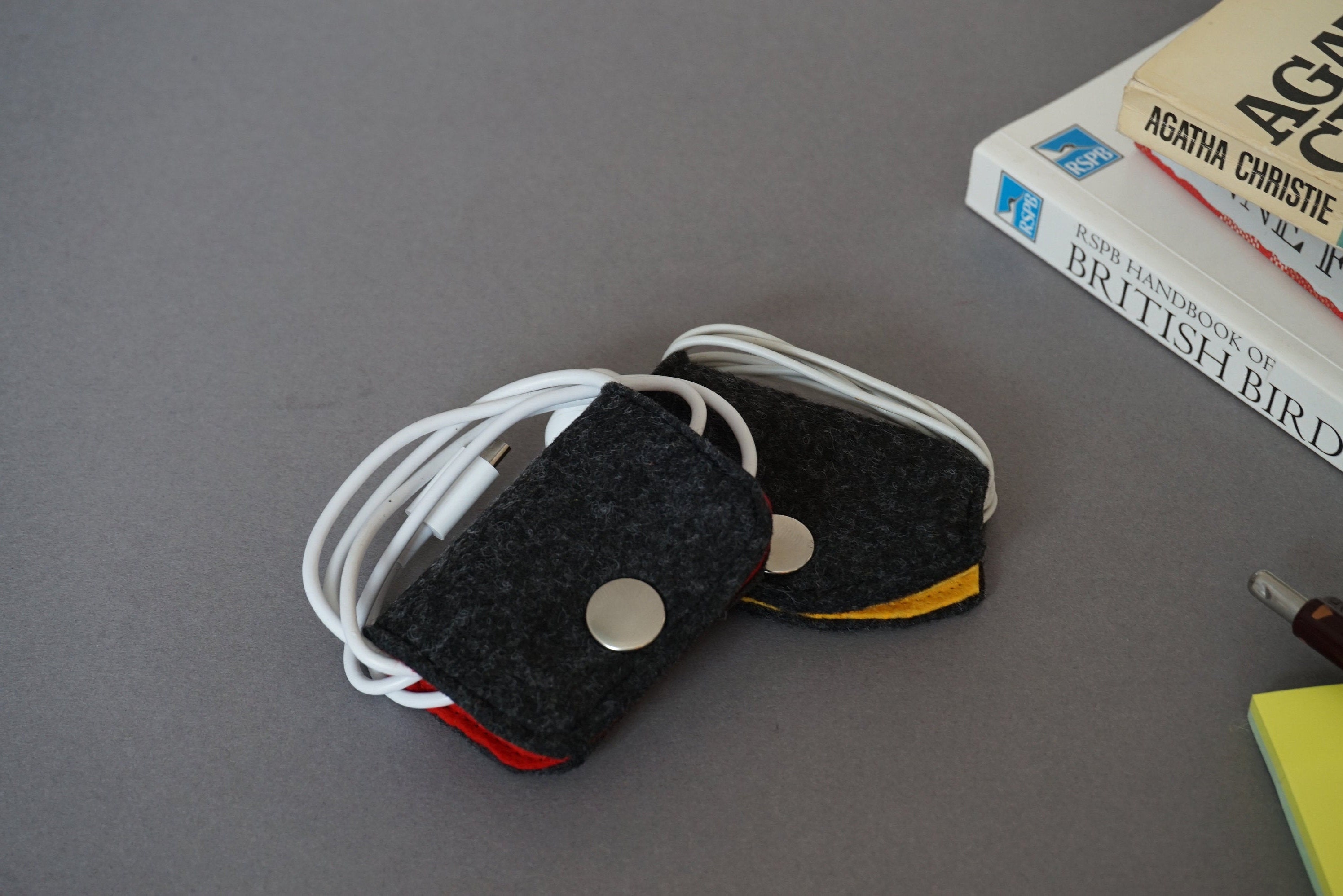 Felt Cable Tie Wrap, Dark Grey Cable Holder, Anthracite Cable Holder ...