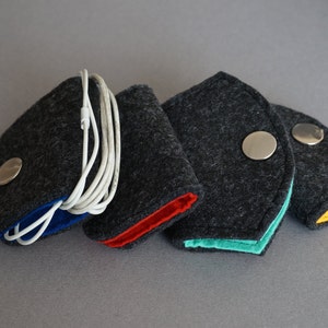 Felt Cable Tie Wrap, Dark Grey Cable Holder, Anthracite Cable Holder ...