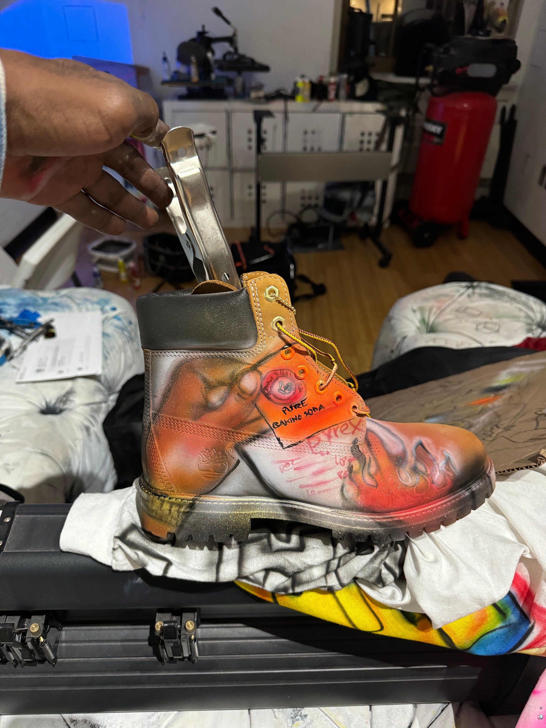 Airbrush Timberlands Custom Made in Harlem by a New Yorker - Etsy
